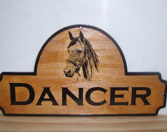 Horse Stall Sign Equine Name Plaque Horse Barn Sign Stable - Etsy