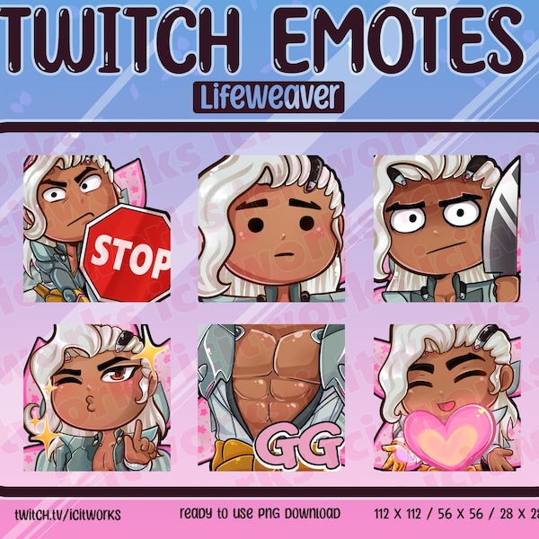 27 Cute Emotes Bases for Twitch, DIY Your Own Emotes, Discord Stickers ...