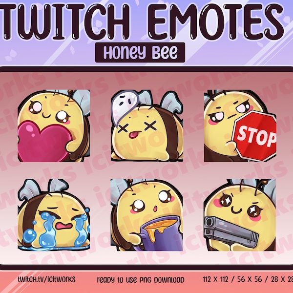 Twitch Bee Emote - Etsy