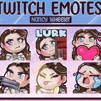 Nancy Drew- Twitch Emotes Digital Download- Game Streaming - Etsy