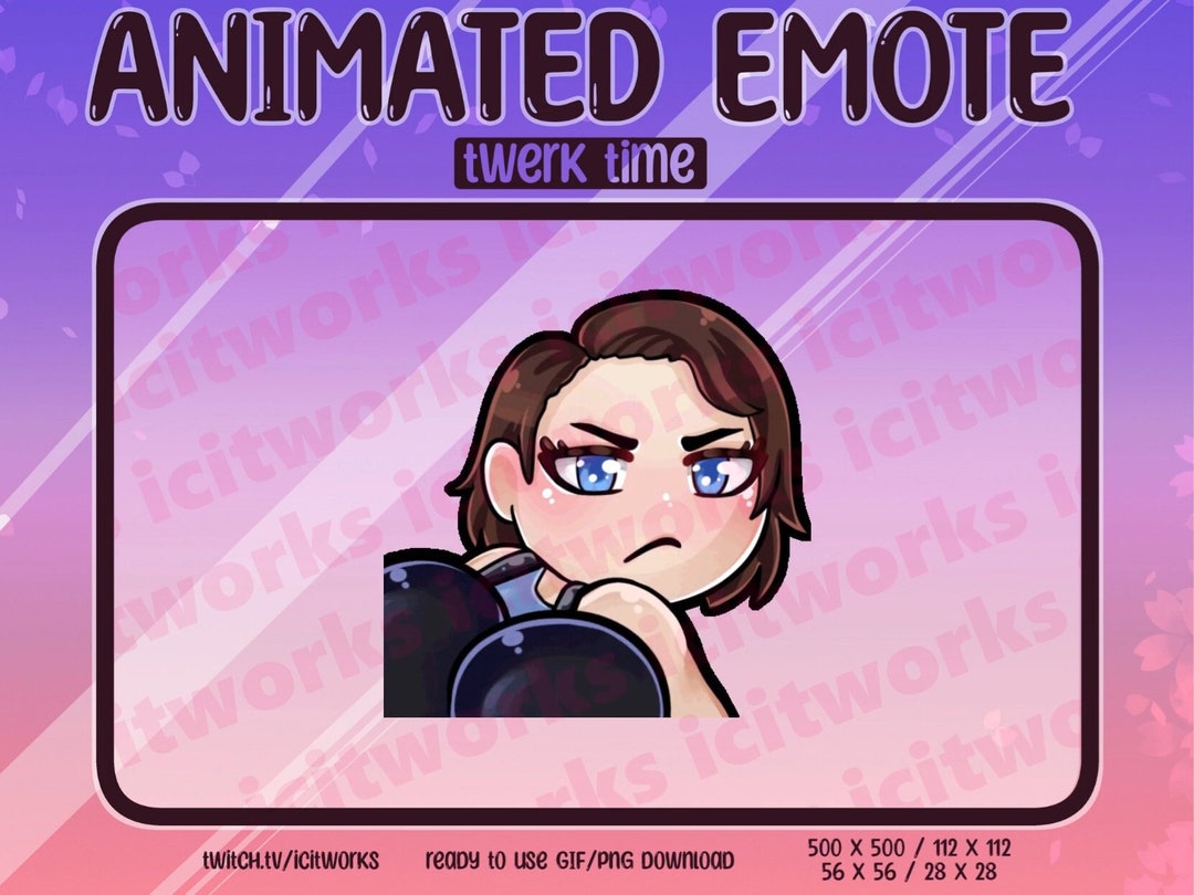 Jill Valentine Re Animated Twerk Dancing Booty Shake Dance Funny Discord Server Emote Dbd