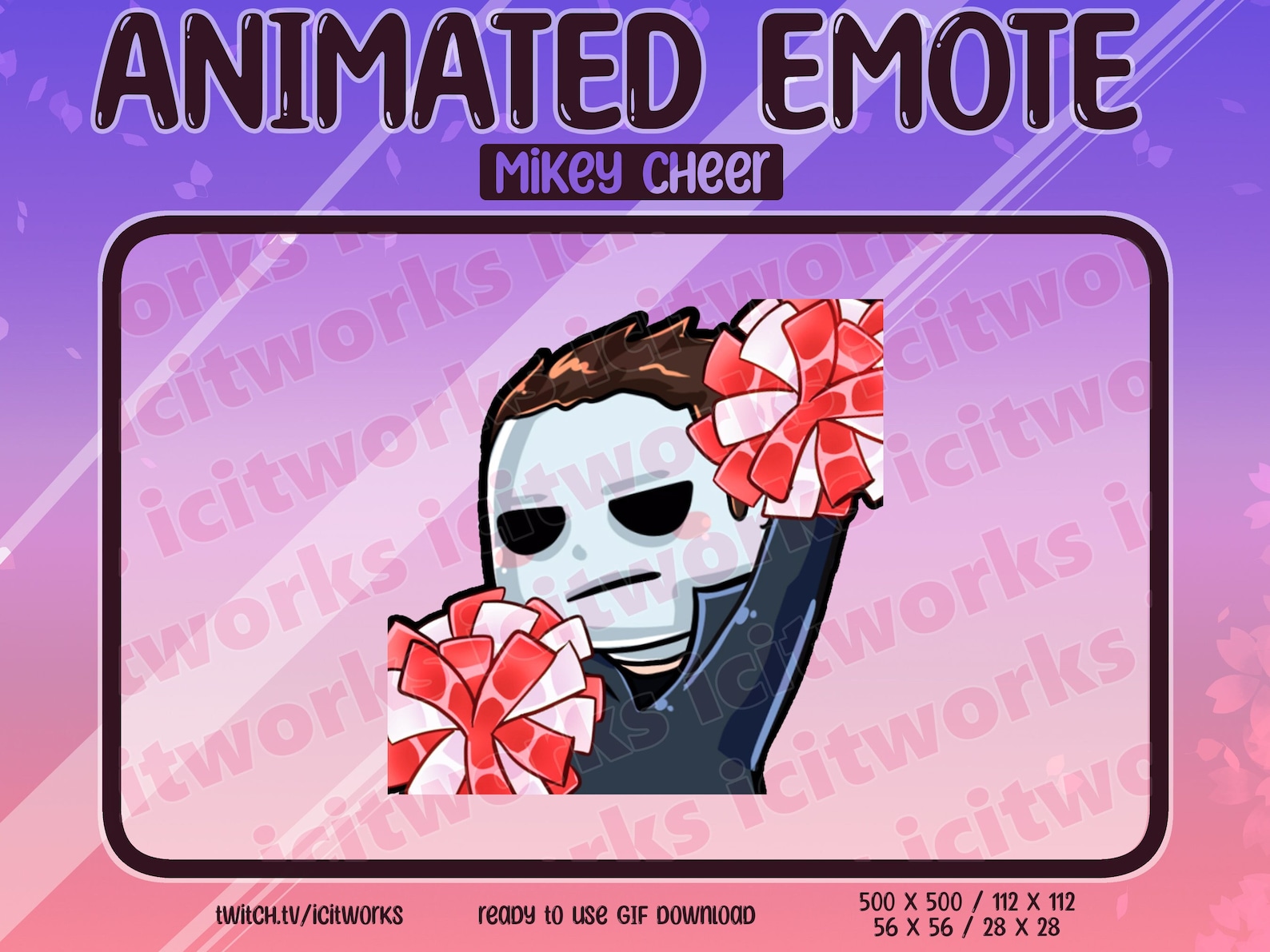 Michael Myers Animated Cheer Cheerleader Dance Celebration Discord ...