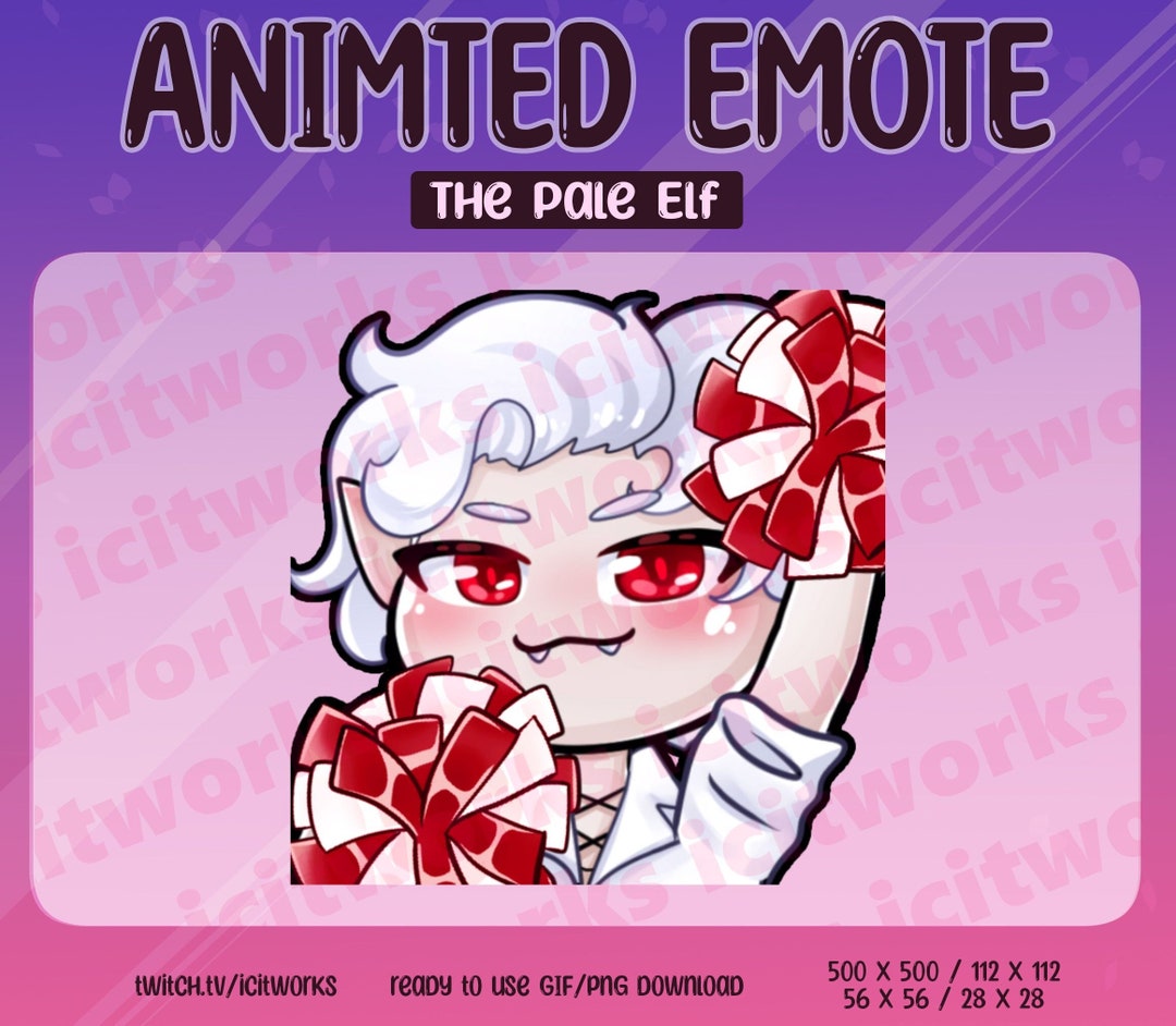 Astarion Cheer Animated Emote BG3 Vampire Rogue Twitch Emotes Youtube ...