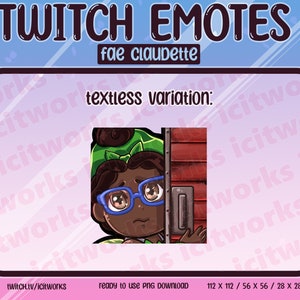 Claudette Morel Fae Chibi Cute Twitch Emotes Set of 6 Survivor Main DBD ...