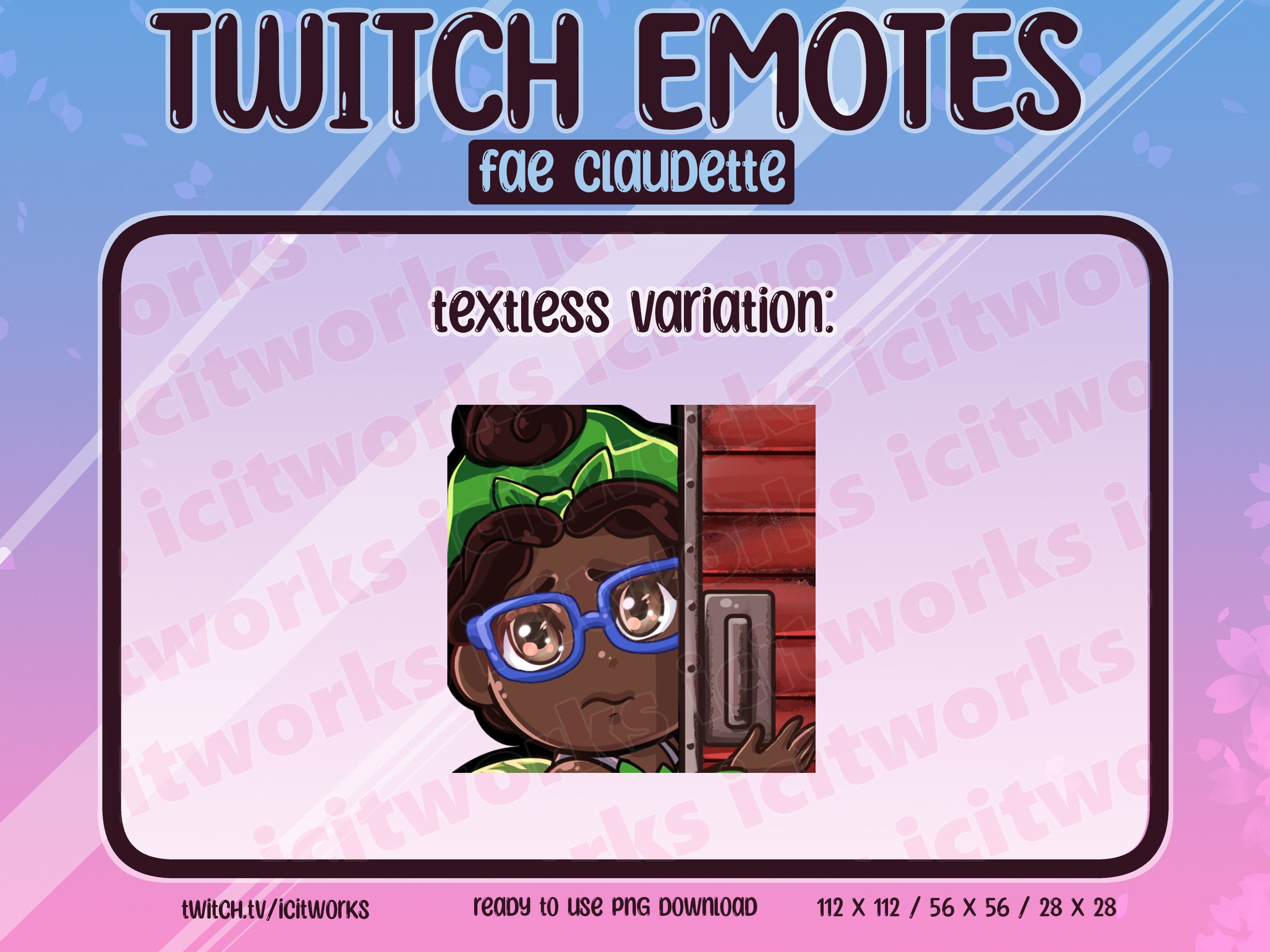 Claudette Morel Fae Chibi Cute Twitch Emotes Set of 6 Survivor Main DBD ...