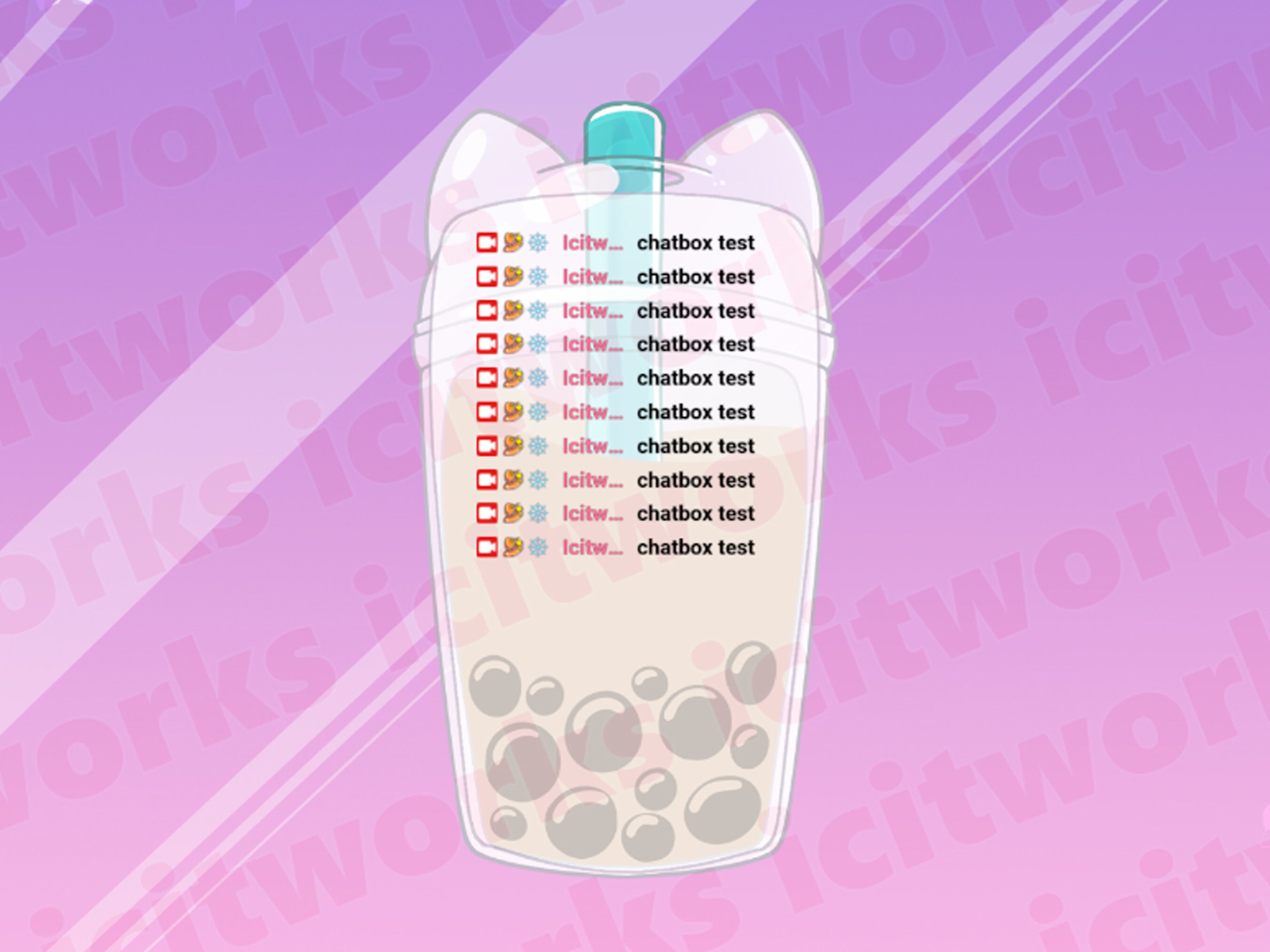 Cat Ear Boba Twitch Chat Box Cute Drink 2 Colors - Etsy