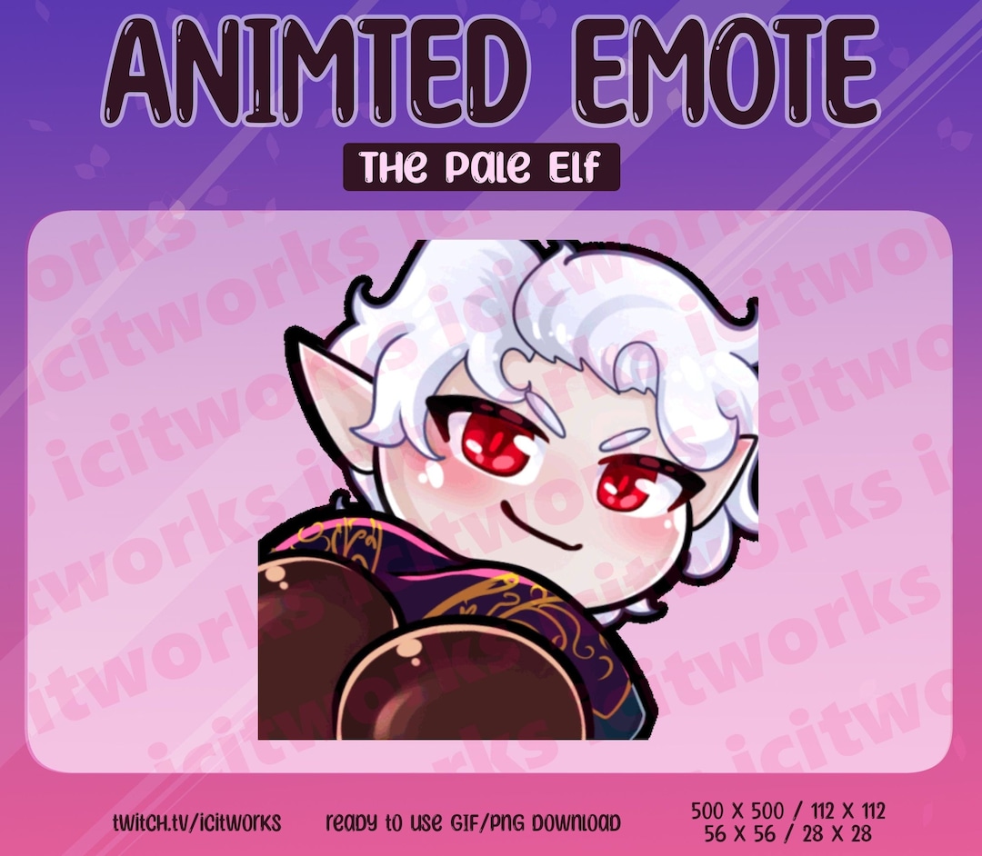 Astarion Twerk Booty Shake Animated Emote BG3 Vampire Rogue Twitch ...