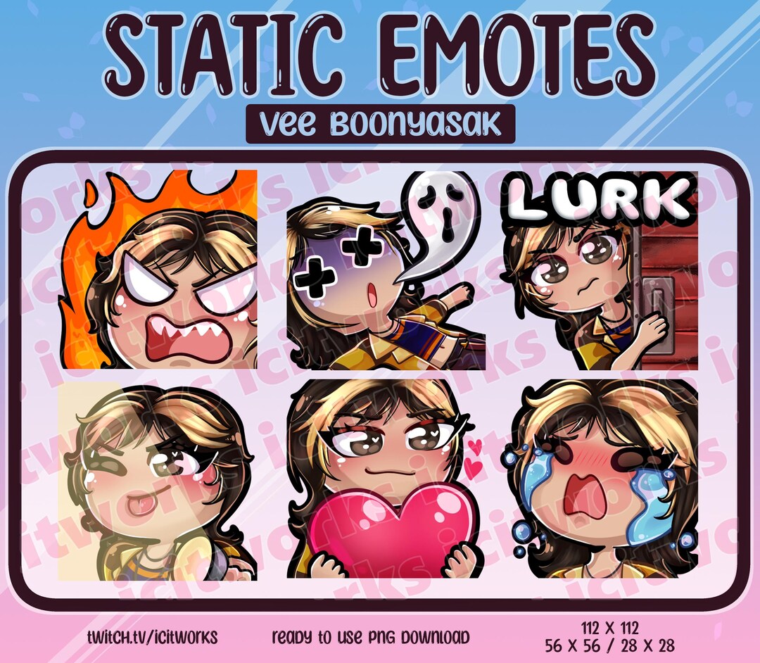 Vee Boonyasak Chibi Emotes Twitch, Discord, DBD Dead by Daylight ...