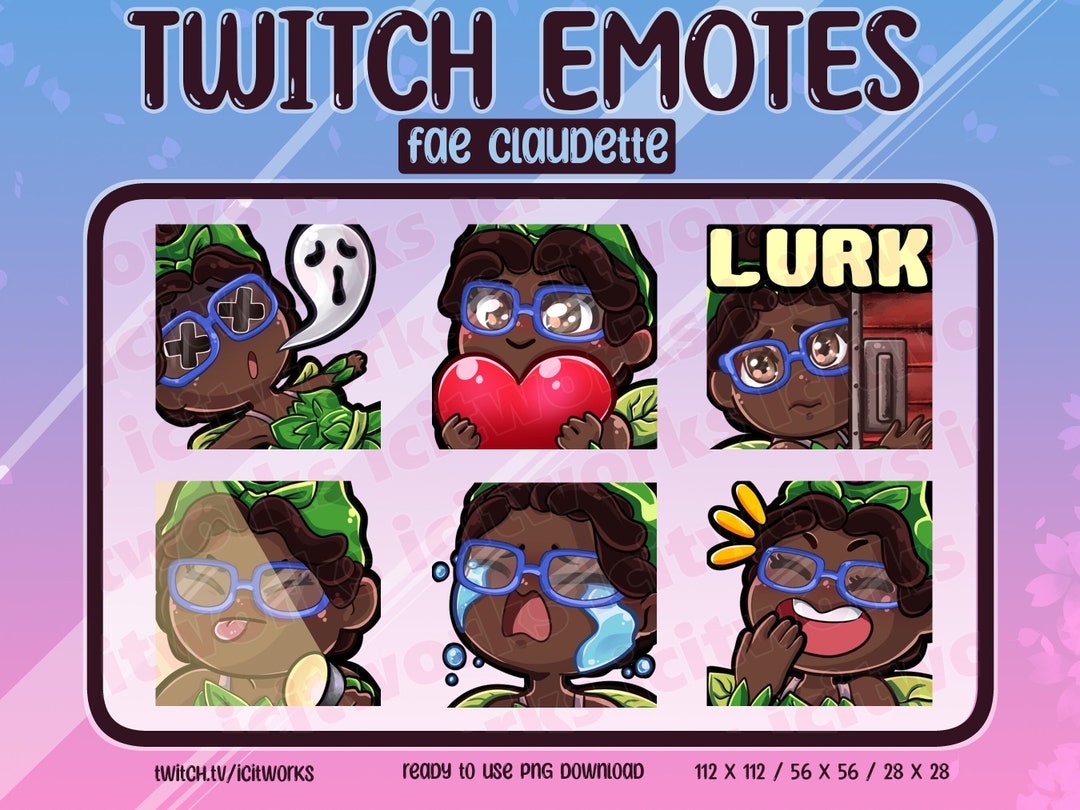 Claudette Morel Fae Chibi Cute Twitch Emotes Set of 6 Survivor Main DBD ...
