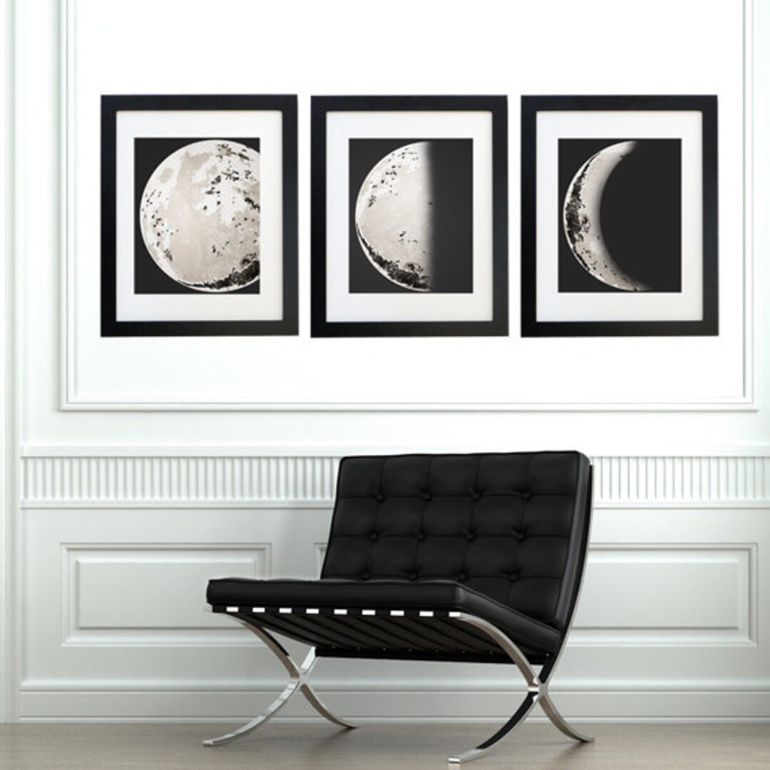 Moon Phase, Moon Phases, Moon Print, Moon Phase Wall Hanging, Printable ...