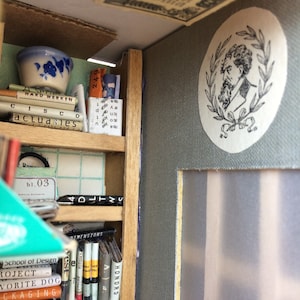 Library-in-a-book Book Nook / Bookend - Shelf Curiosity With Lights ...