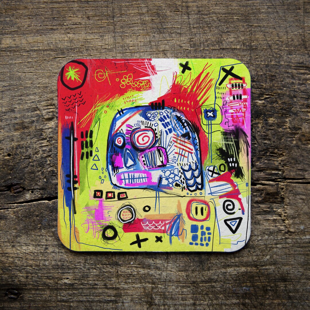 Streetart Graffiti Illustrated Coaster - Etsy
