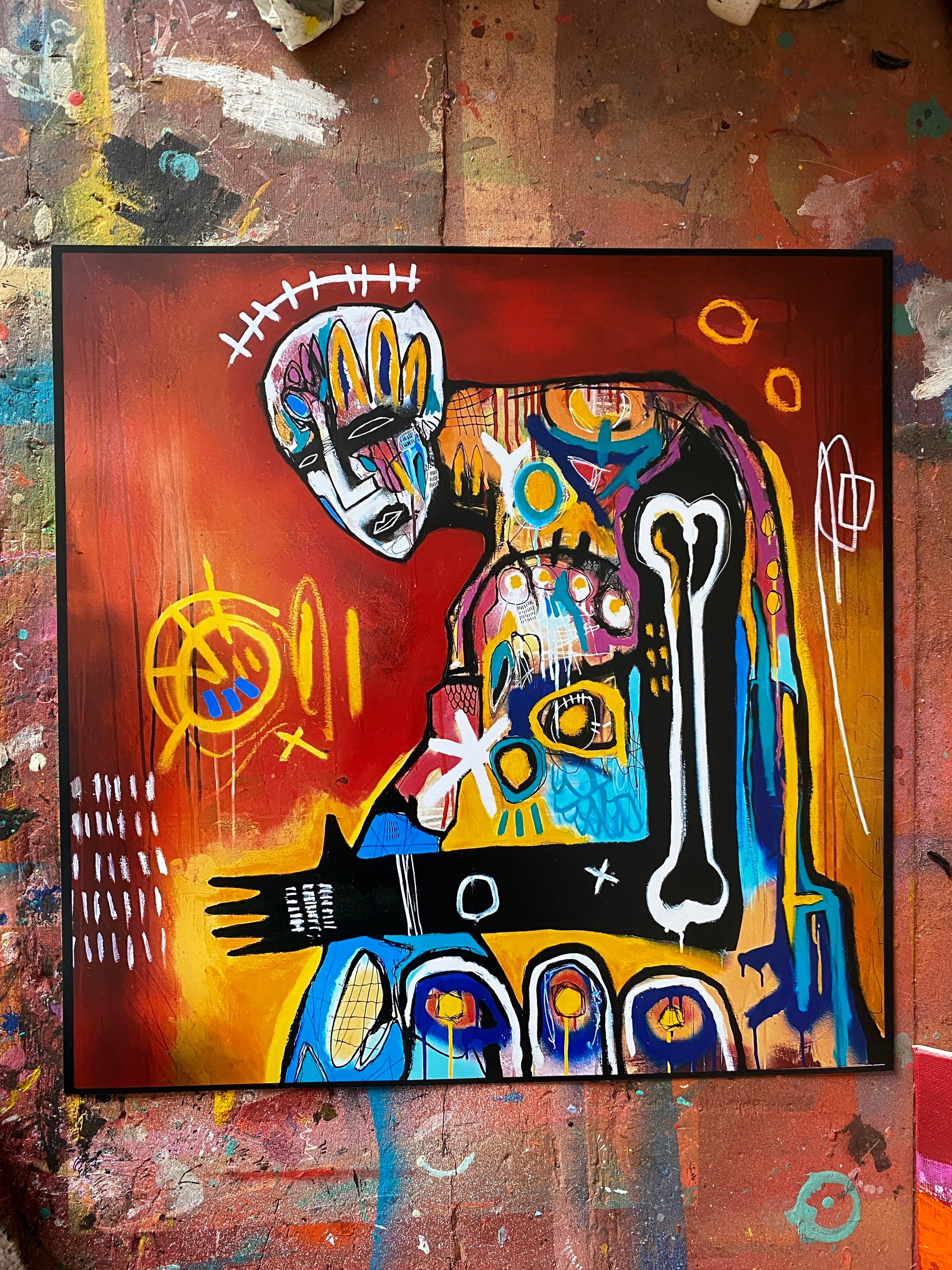 Set of Two 12x12 Street Art/graffiti Prints.time and - Etsy