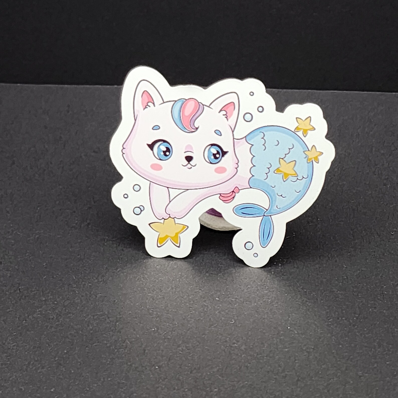 Cute Kitten Mermaid Sticker Set of 11-waterproof Stickers to Decorate ...