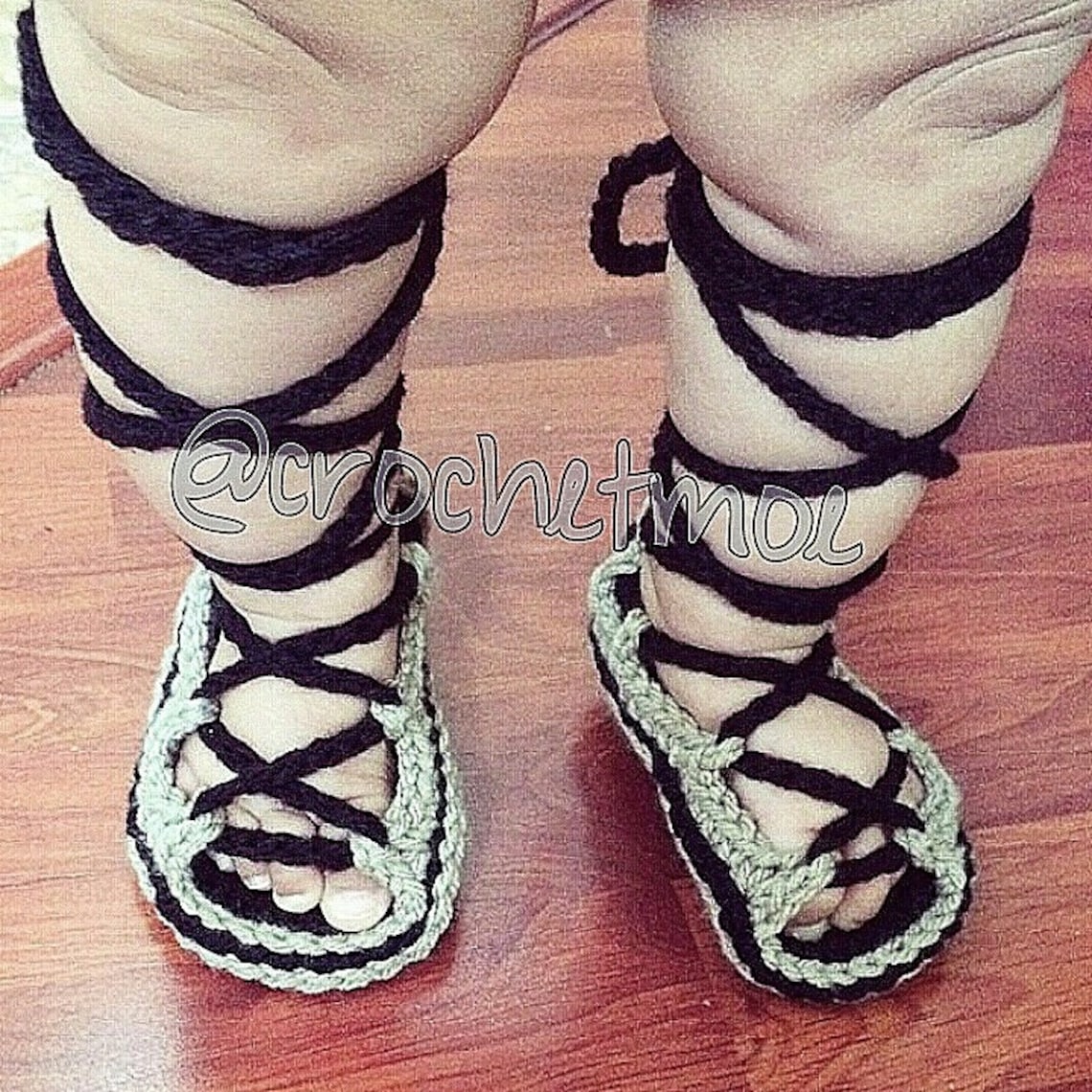 Crochet Gladiator Baby Sandals - Etsy
