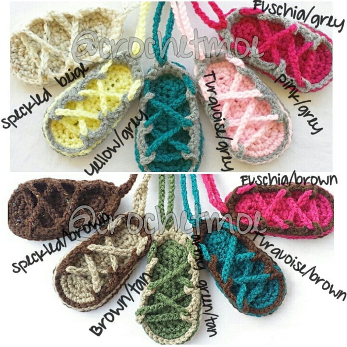 Crochet Gladiator Baby Sandals - Etsy