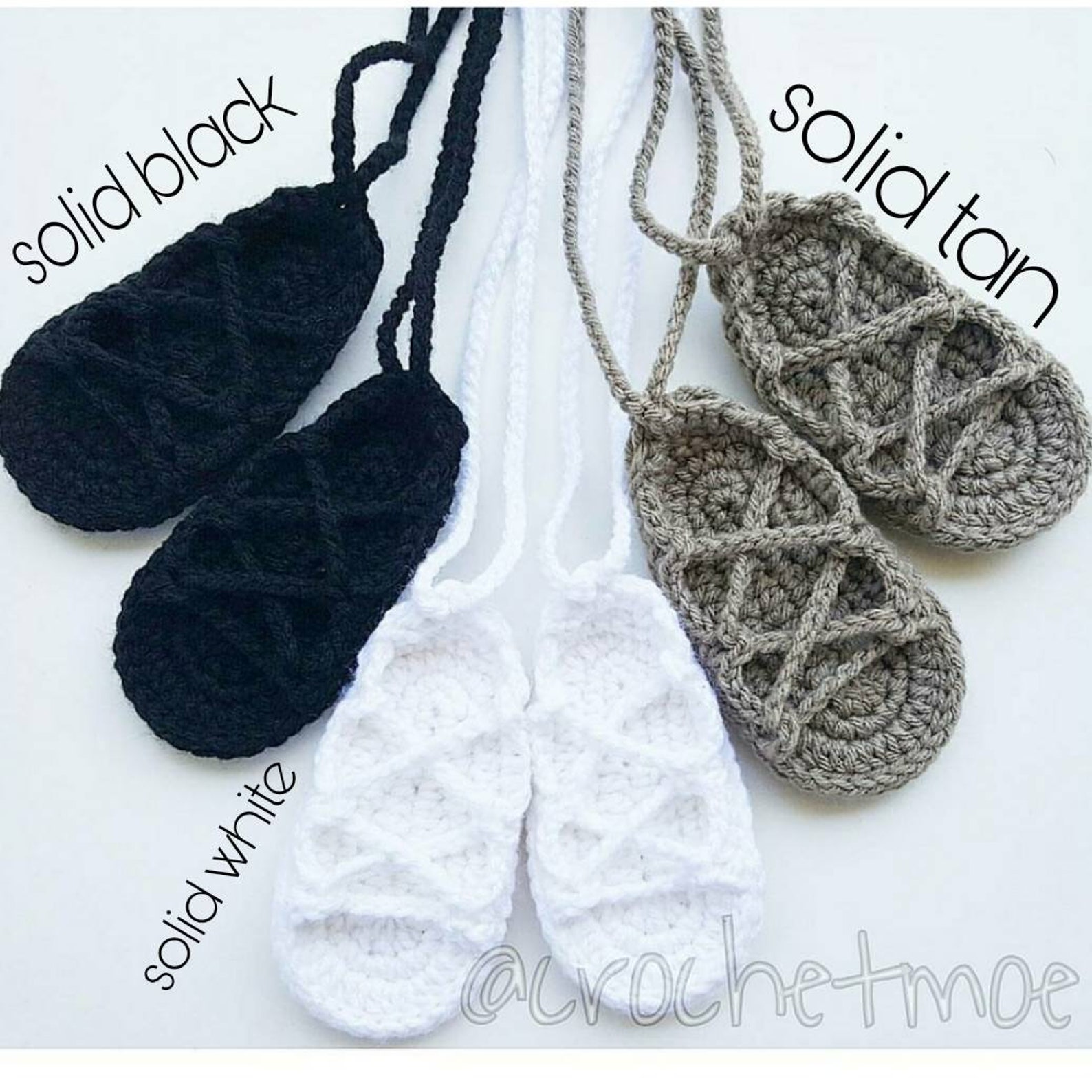 Crochet Gladiator Baby Sandals - Etsy