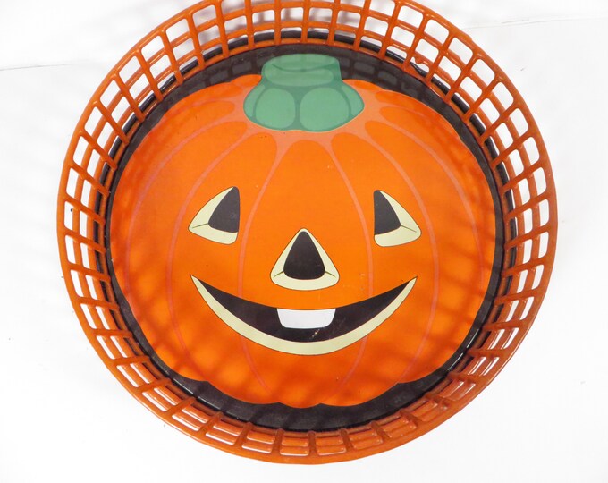 Vintage Jack O'lantern Tin Tray - Halloween JOL Metal Tray - Etsy