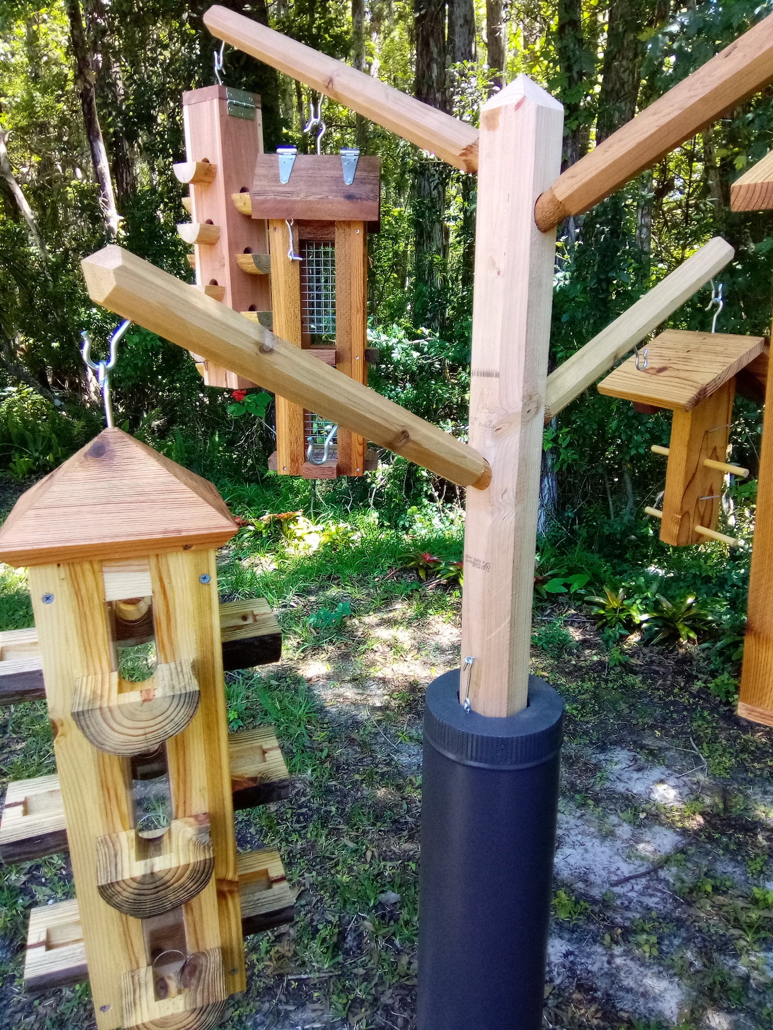 Bird Feeder Pole Bird Feeder Post Our Best Bird Attracting - Etsy