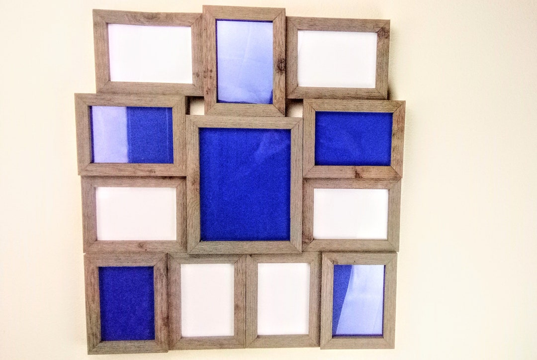 Rustic Weathered 5x7, 8x10 Collage Frames / Wall Photo Frames - 12 ...