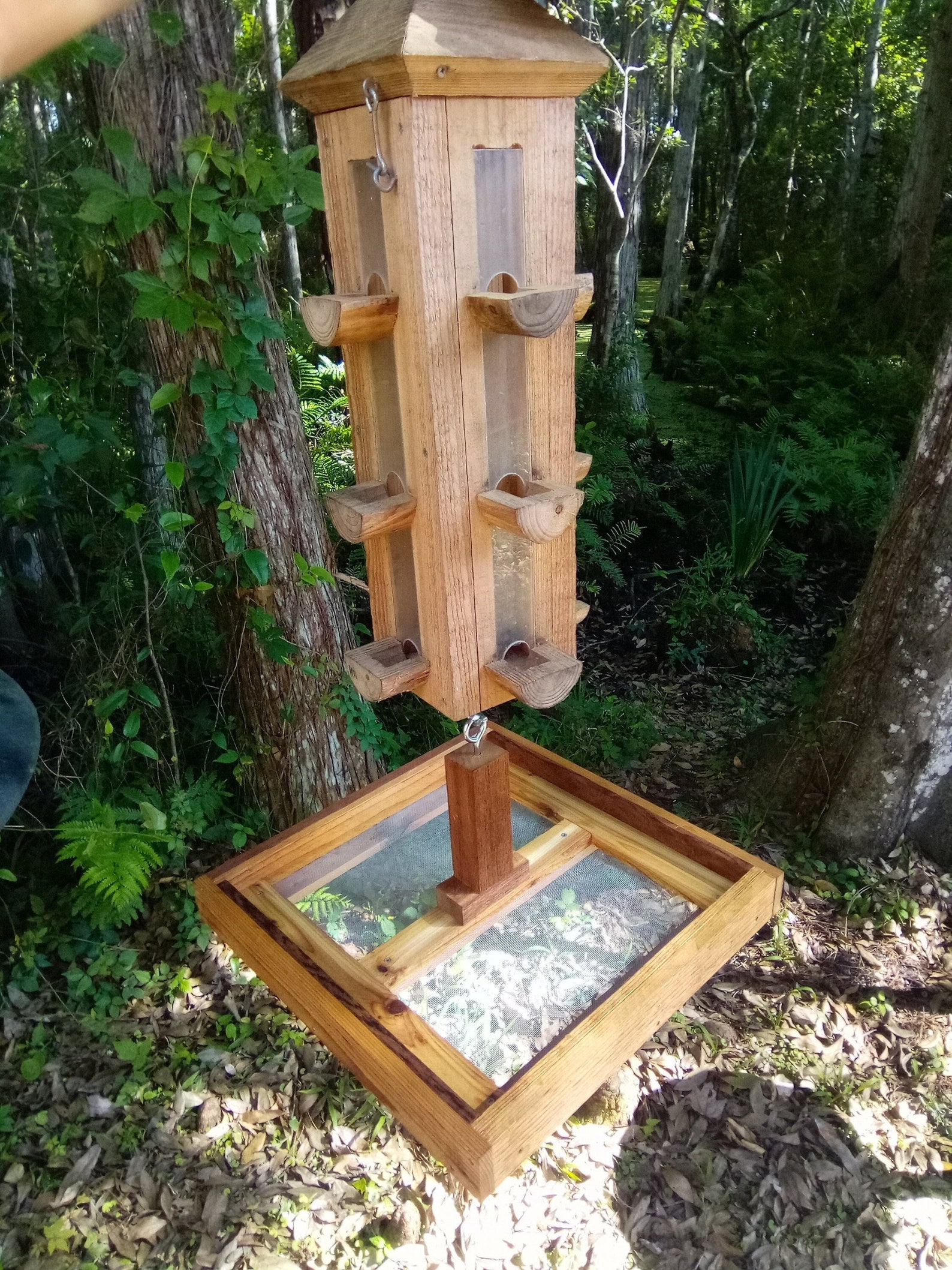 Tray Bird Feeder, Bird Seed Catcher, Bird Feeder Catchers - Handmade ...