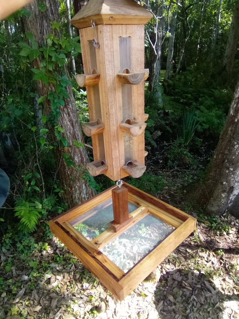 Tray Bird Feeder, Bird Seed Catcher, Bird Feeder Catchers - Handmade ...