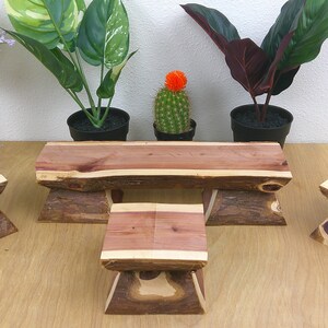 Wood Display Riser, Plant Riser - Wooden Risers Rustic Handmade - Wood ...