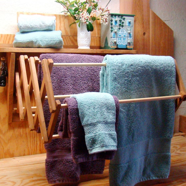 Folding Drying Rack Wall Mounted - Etsy