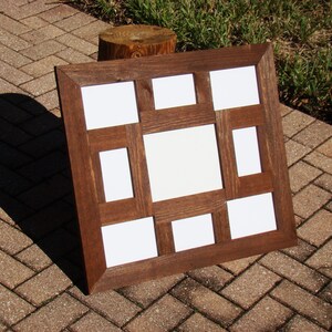 Walnut Brown Rustic Barnwood Collage Picture Frames - Collage Frames ...