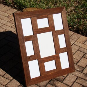 Walnut Brown Rustic Barnwood Collage Picture Frames - Collage Frames ...