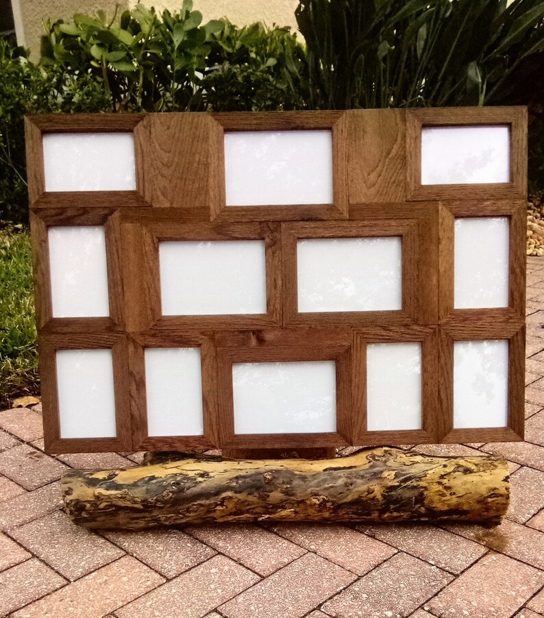 Wooden Wall 5x7 Multiple Picture Frame / 4x6 Multi Photo Collage Frame ...