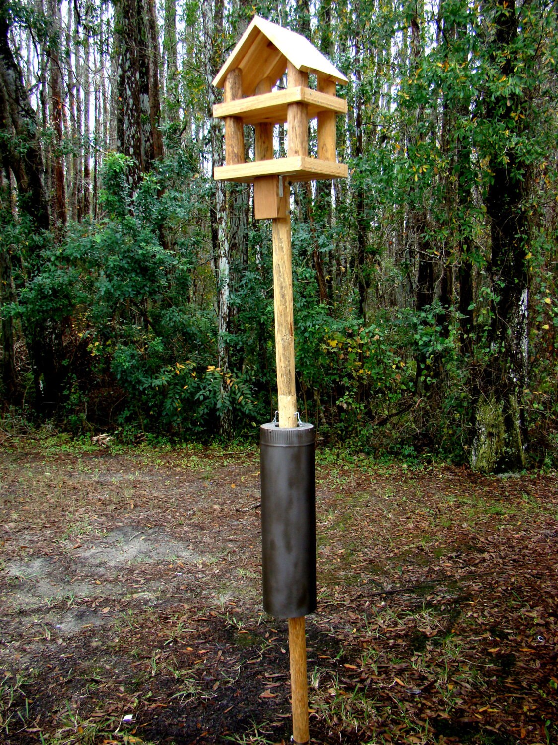 Large Rustic Wood Platform Bird Feeder Has 2 Levels Use as a - Etsy