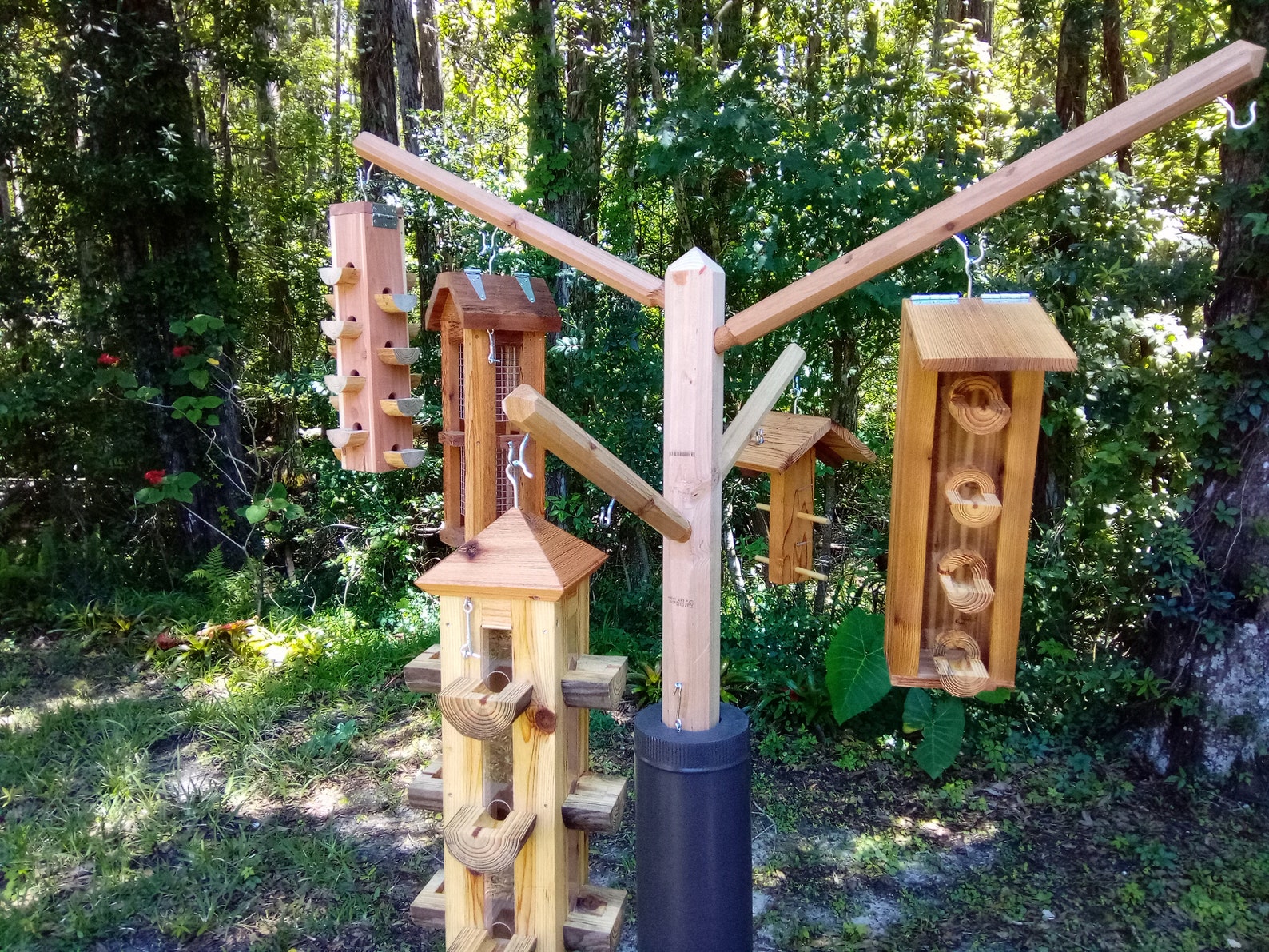 Bird Feeder Pole Bird Feeder Post Our Best Bird Attracting - Etsy