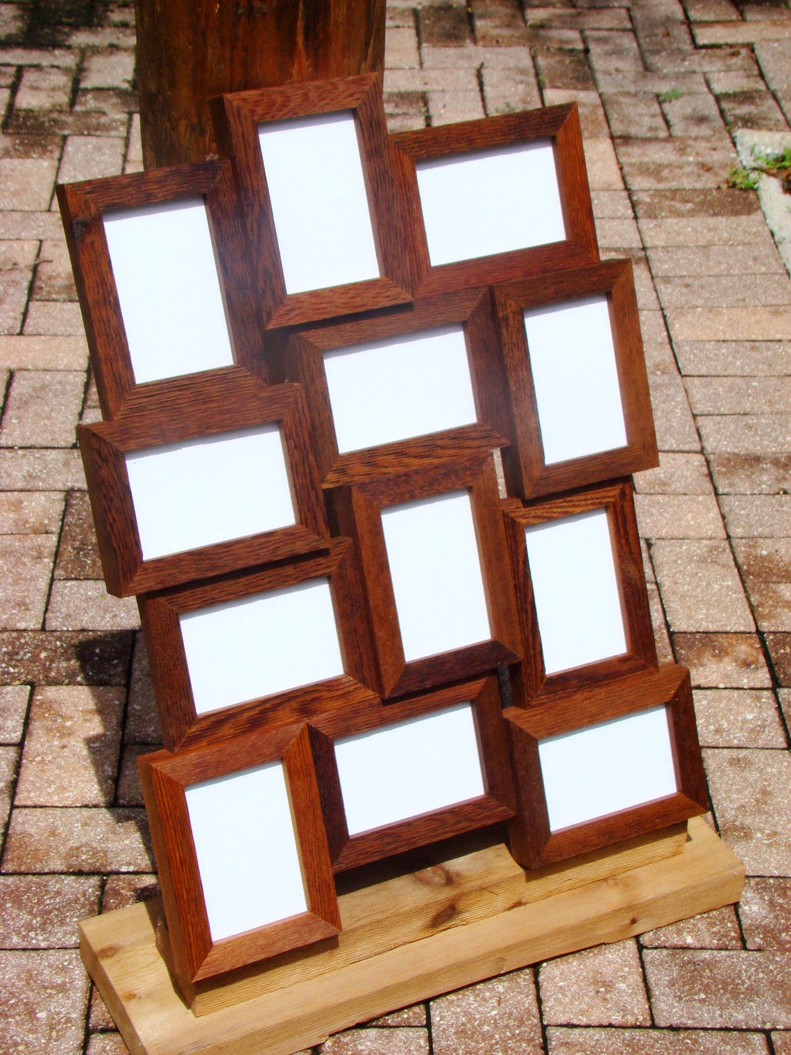 Rustic weathered 5x7 collage frames / wall photo frames 12 | Etsy