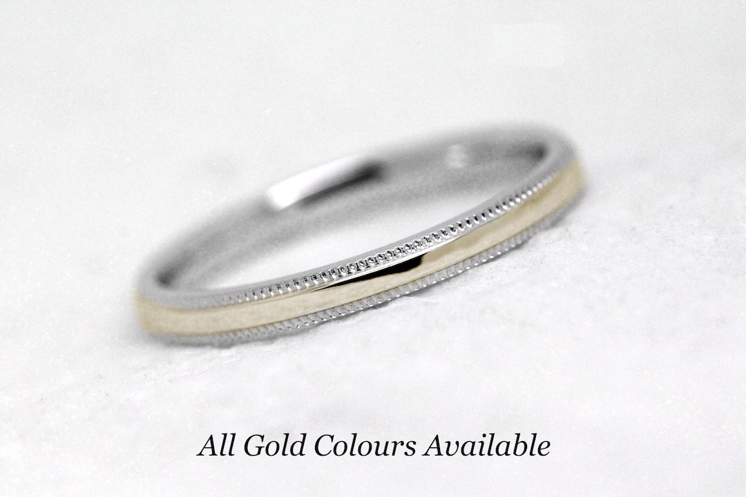 2mm 10K Solid Gold Wedding Band for Women, Classic Polished Ring With ...