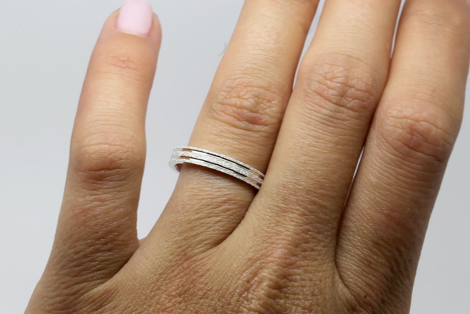 3mm Solid Silver Wedding Ring for Women Men in 925 Silver Ring - Etsy