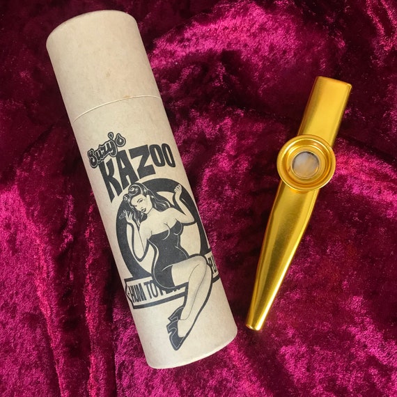 Suzy's Gold Coloured Kazoo Original Boxed 1940s - Etsy