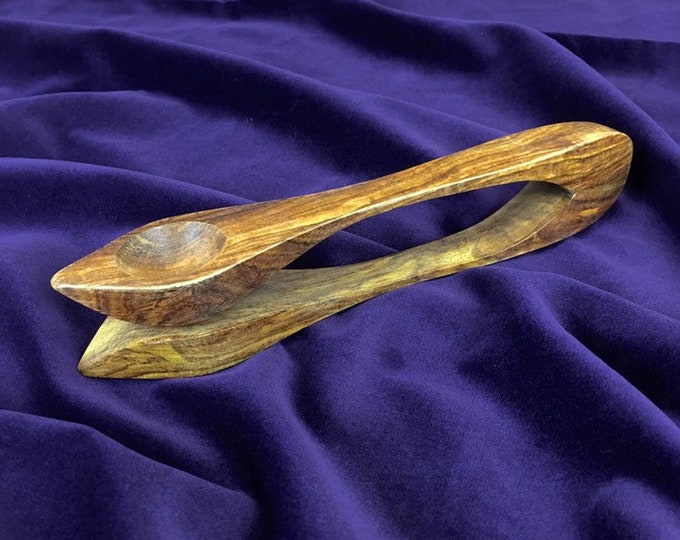 Large Handmade Rosewood, Traditional, Wooden Musical Spoons Instrument ...