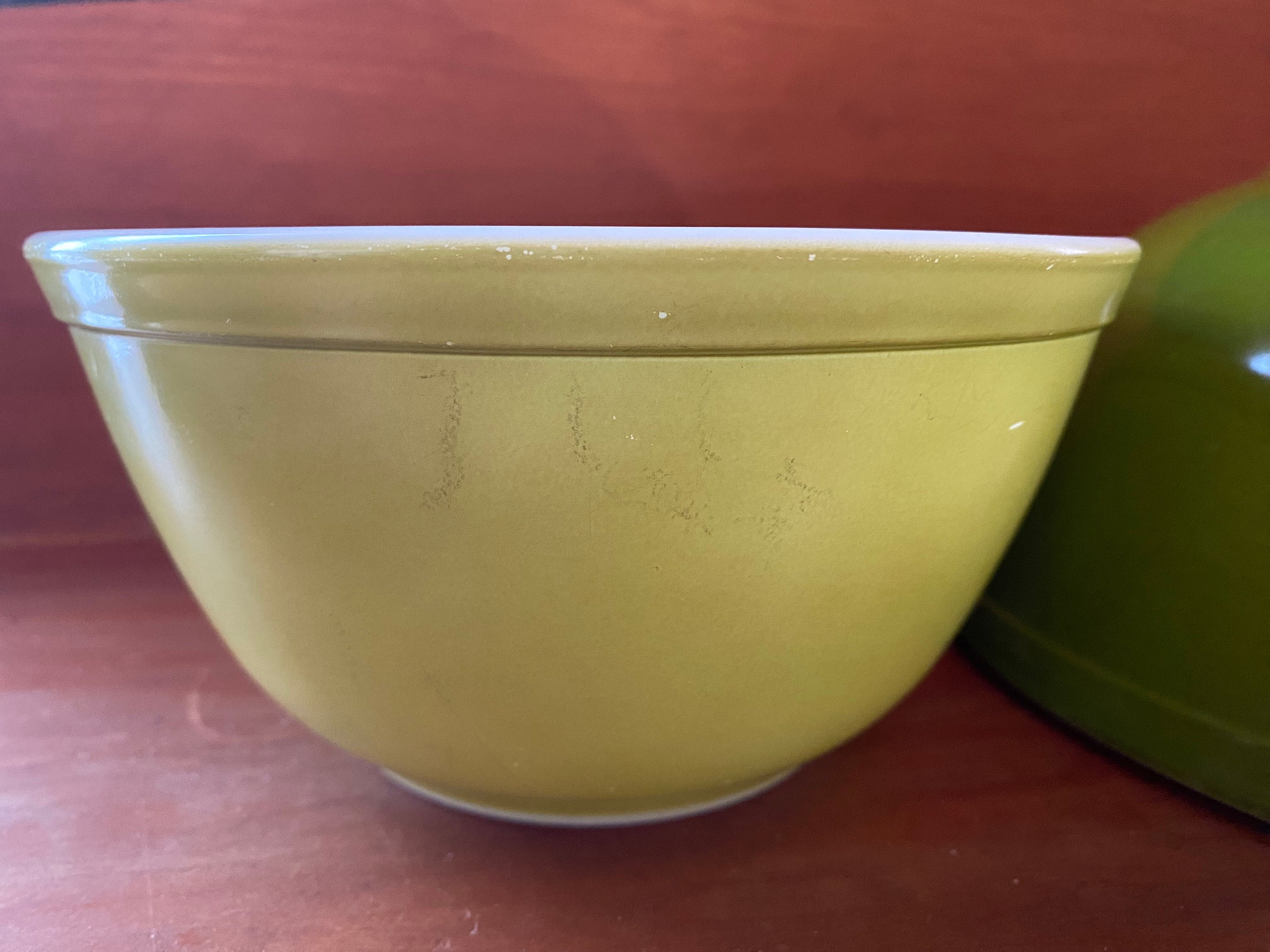 Vintage 1960s Green PYREX Nesting Mixing Bowl Complete Set - Etsy