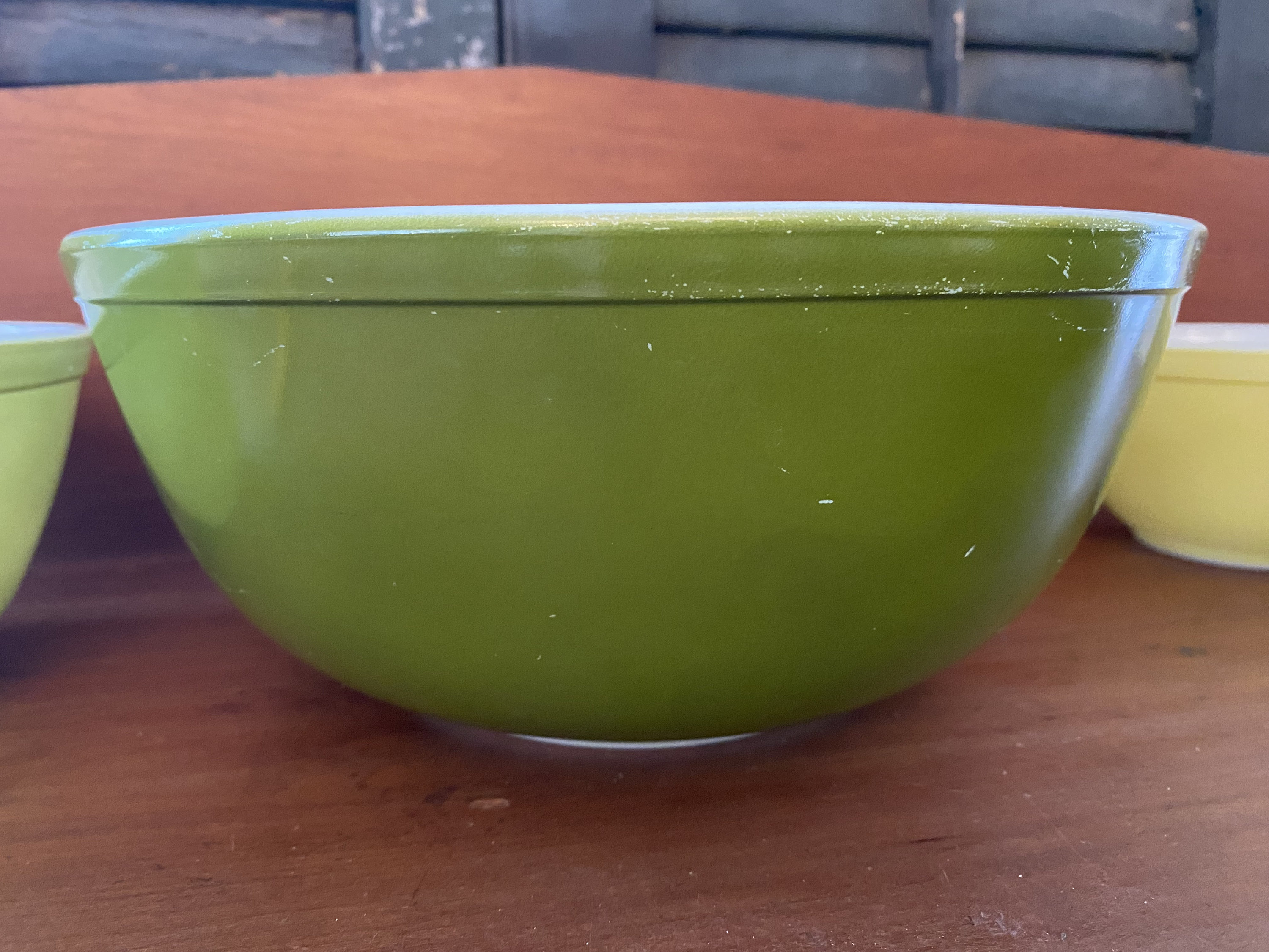 Vintage 1960s Green PYREX Nesting Mixing Bowl Complete Set - Etsy