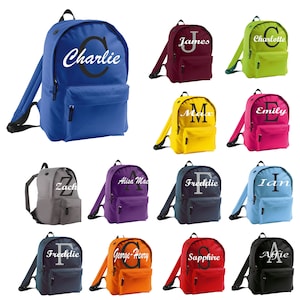 Personalised Backpack Any Name Girls Boys Kids Children Pre School ...