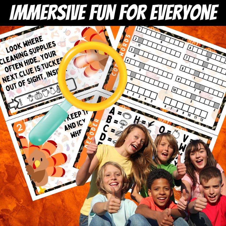 Thanksgiving Scavenger Hunt for Kids, Printable Kids Activity, Kids ...