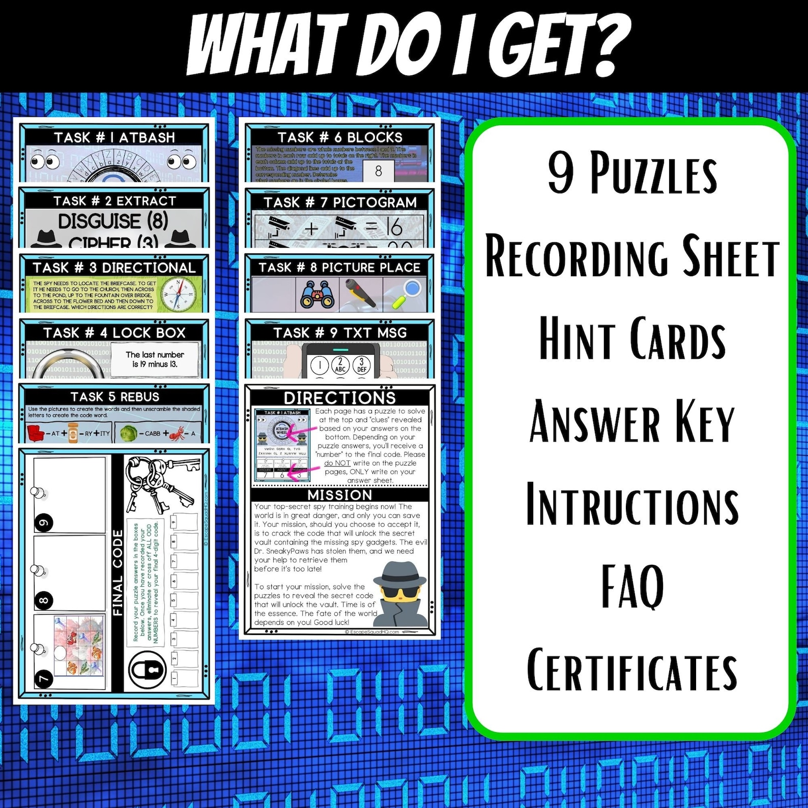 Printable Escape Room for Kids, Birthday Party Games, Kids Puzzles ...