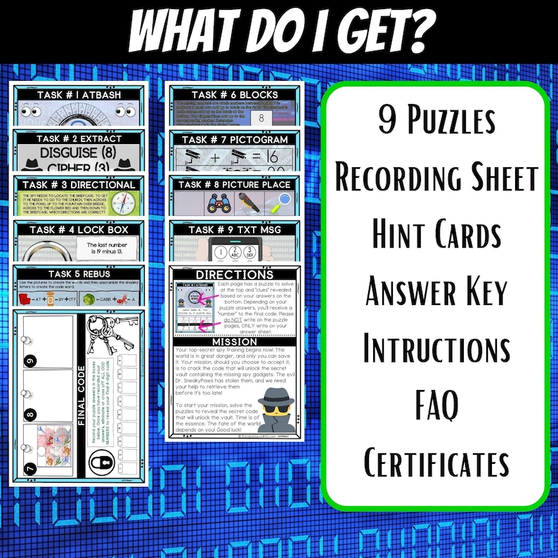 Printable Escape Room for Kids, Birthday Party Games, Kids Puzzles ...