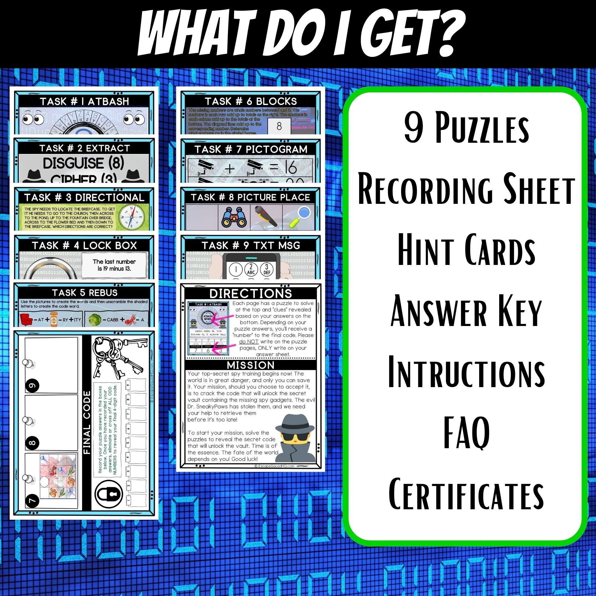 Printable Escape Room for Kids, Birthday Party Games, Kids Puzzles ...