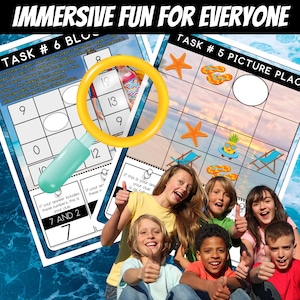 Beach Themed Escape Room for Kids, Birthday Party Games, Escape Room ...