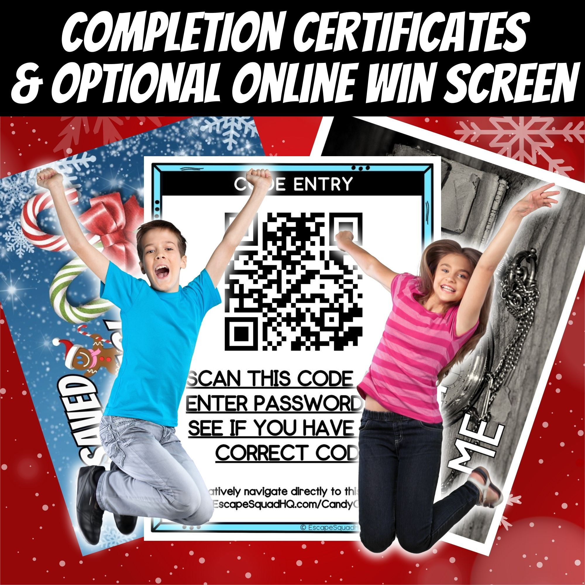 Christmas Printable Escape Room for Kids, Holiday Party Games, Kids ...