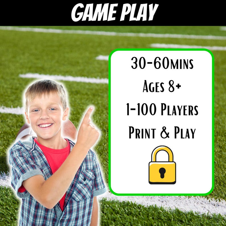 Football Escape Room Kit, Printable Escape Room for Kids, Birthday ...