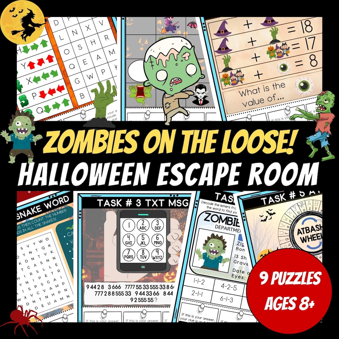 Printable Escape Room for Kids, Birthday Party Games, Kids Puzzles ...