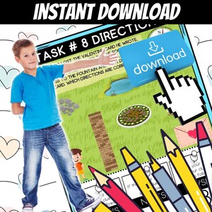 Printable Valentine's Day Escape Room, Birthday Party Games, Kids ...